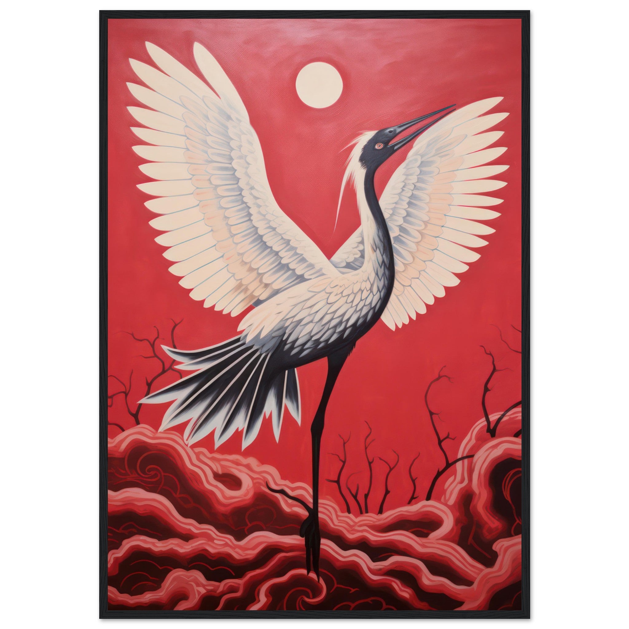 CUADRO GARZA CORAL – Cuadros y láminas decorativas - DISENIART